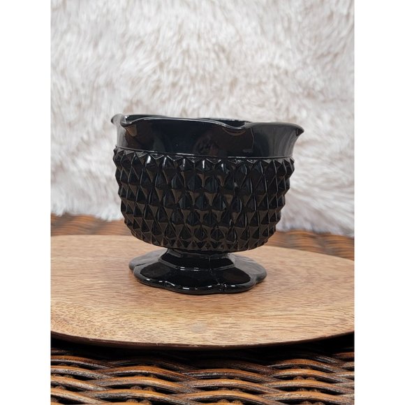 Indiana Glass | Accents | Vintage Black Indiana Glass Diamond Point ...